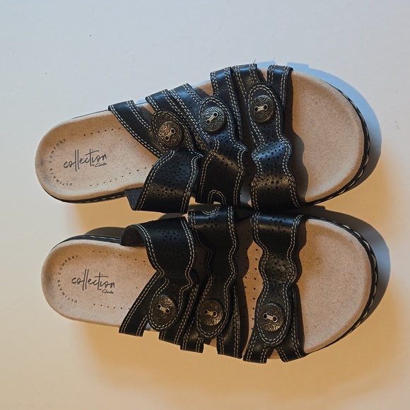 Clarks | Shoes | Clarks Ultimate Comfort Collection Adjustable Sandals ...